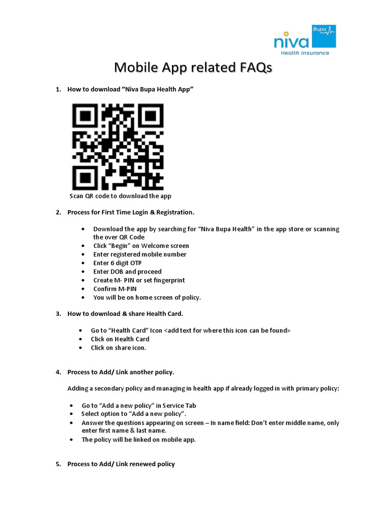 Niva Bupa Health App User Guide | PDF | Business