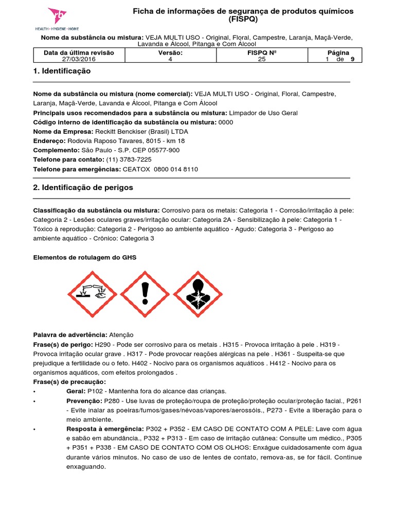 Veja Multiuso Fispq | PDF