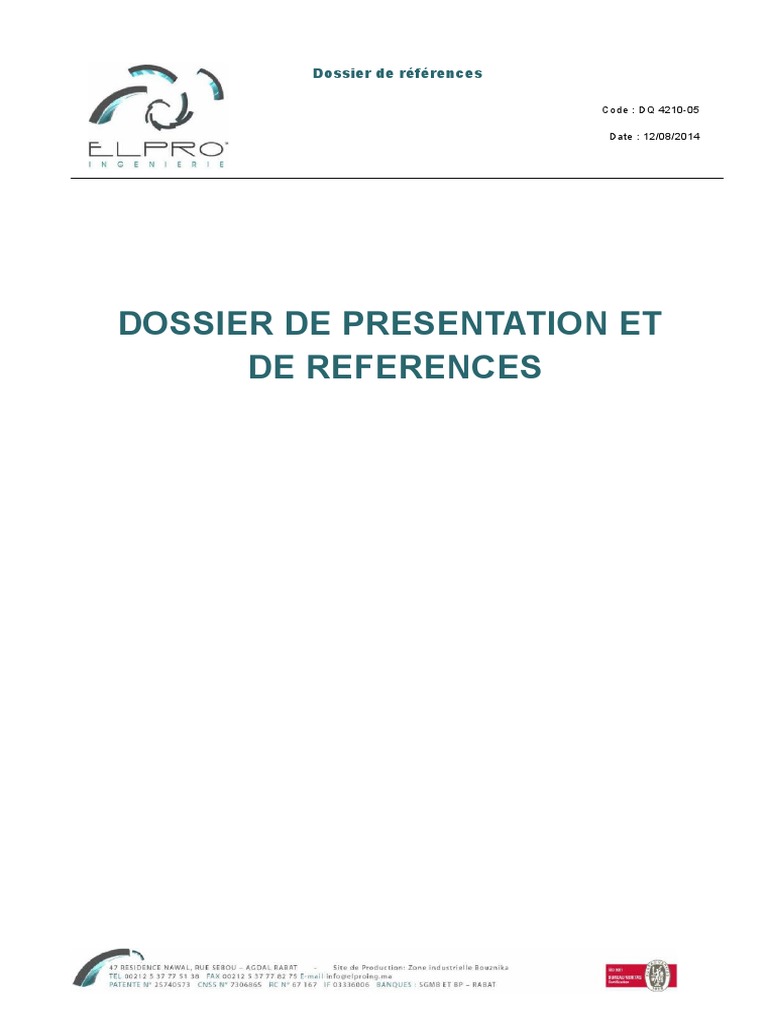 Dossier de Reference Rév.e | PDF