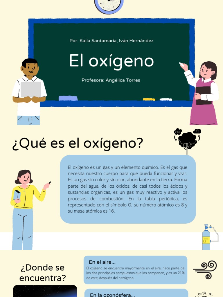 Características y funciones del oxígeno | PDF | Oxígeno | Ozono