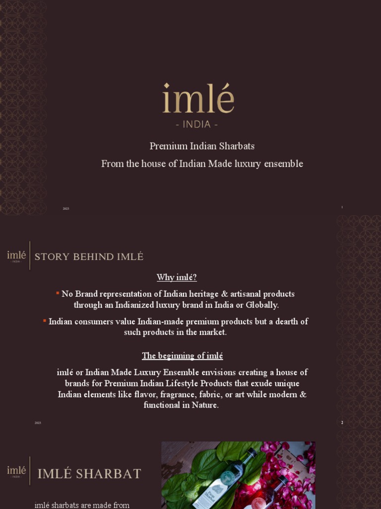 Imlé PitchDeck | PDF | Cooking, Food & Wine