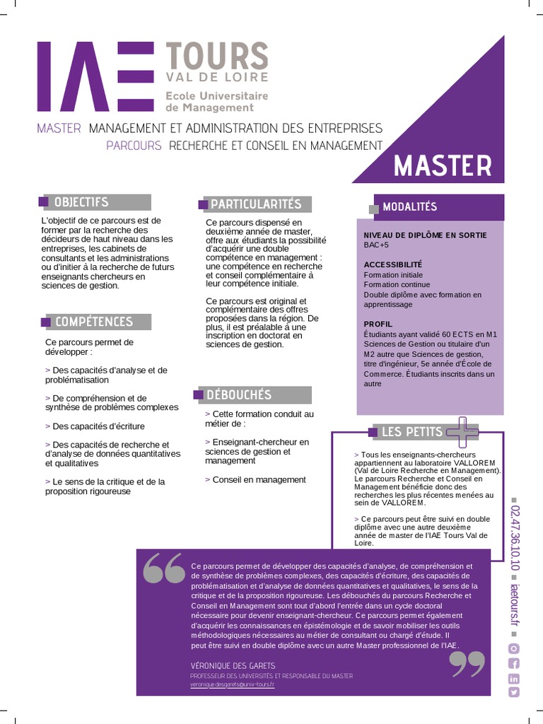Plaquette Master 2 Recherche | PDF