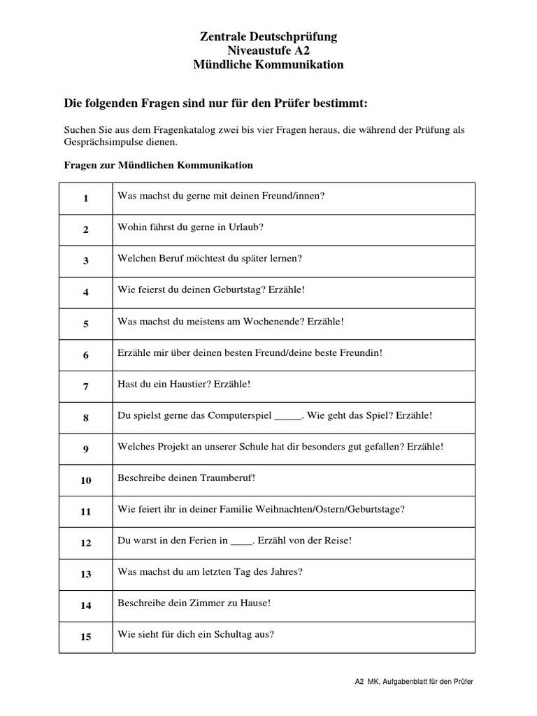 A2 Modellsatz Nr. 1, MK-Fragenkatalog | PDF