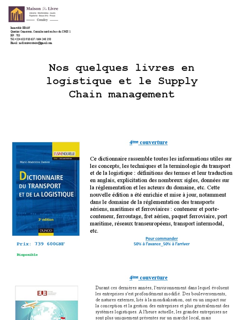 Logistique Et Transport | PDF