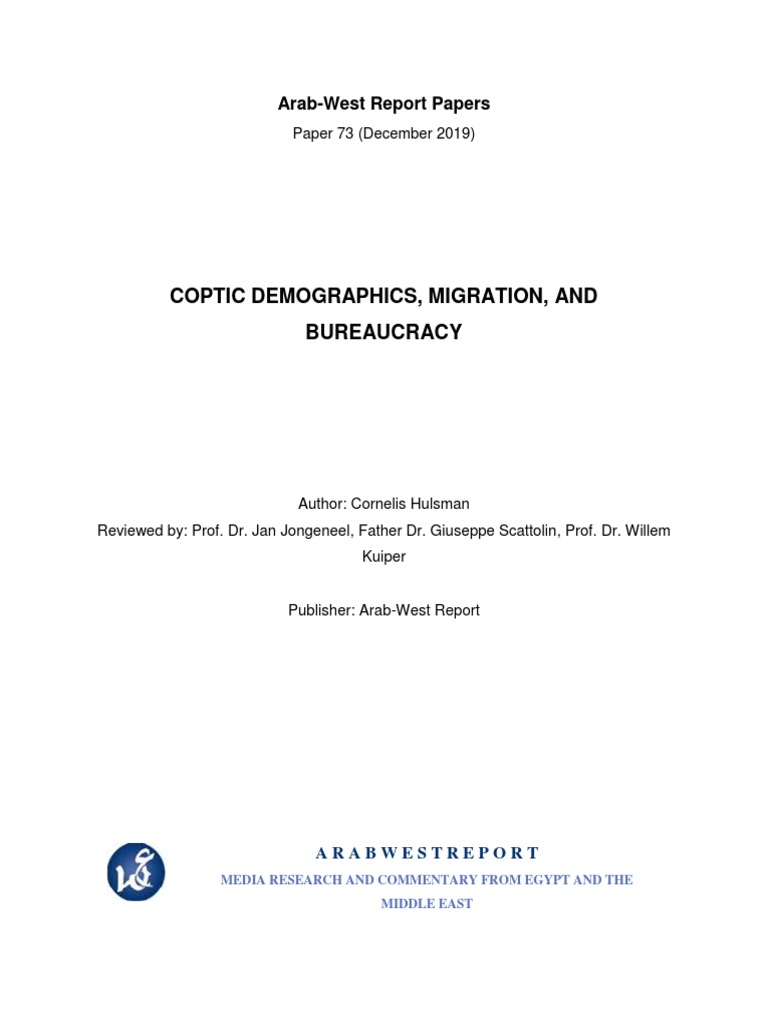 Coptic Demographics and Migration From Egypt | PDF | Copts | Cost Of Living