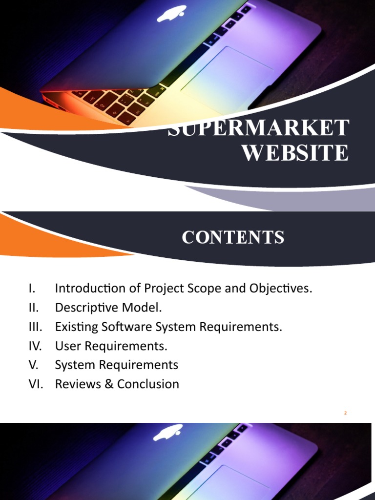 Supermarket Website Design Overview | PDF | Websites | World Wide Web