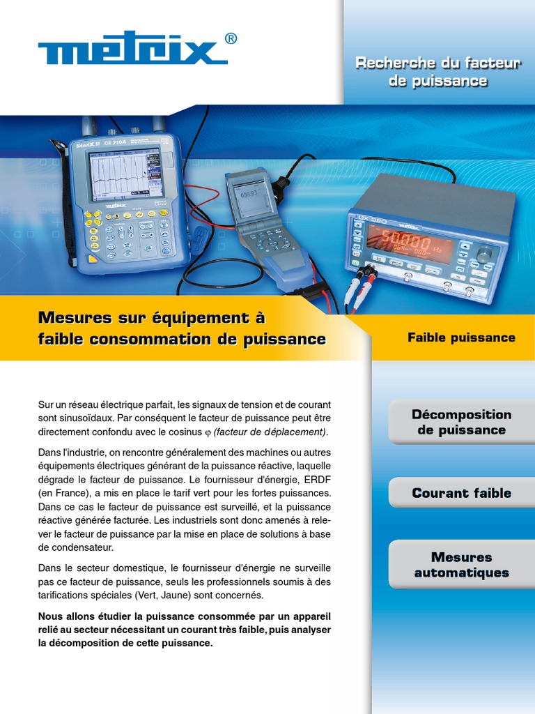 Appareil_mesure_Metrix | PDF