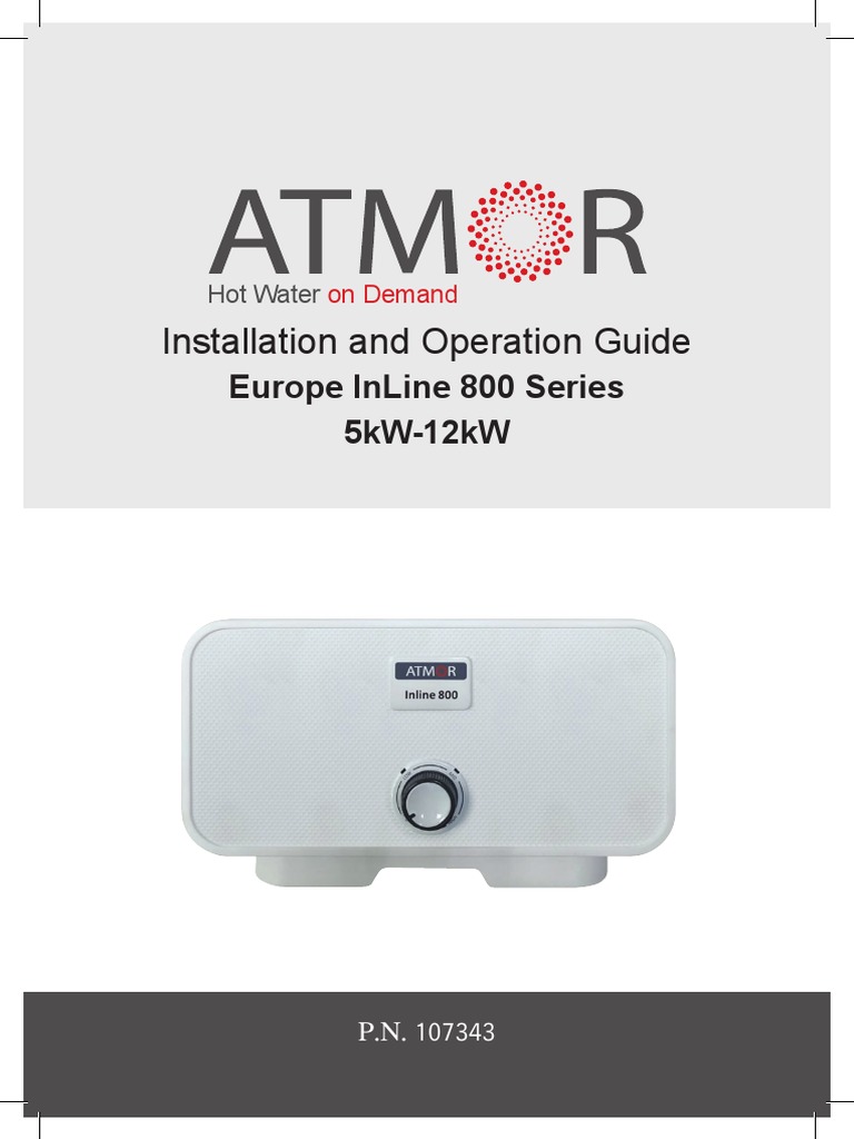ATMOR 800 Europe Manual Rv3 | PDF