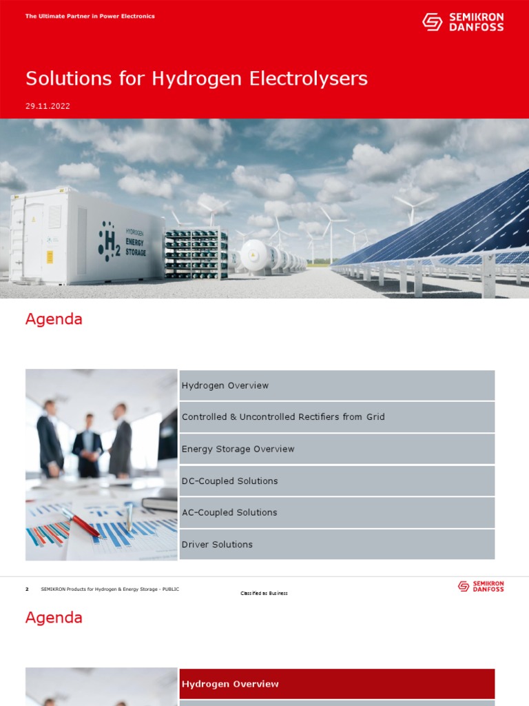 Semikron Danfoss - Solutions For Hydrogen Electrolysers & ESS | PDF ...