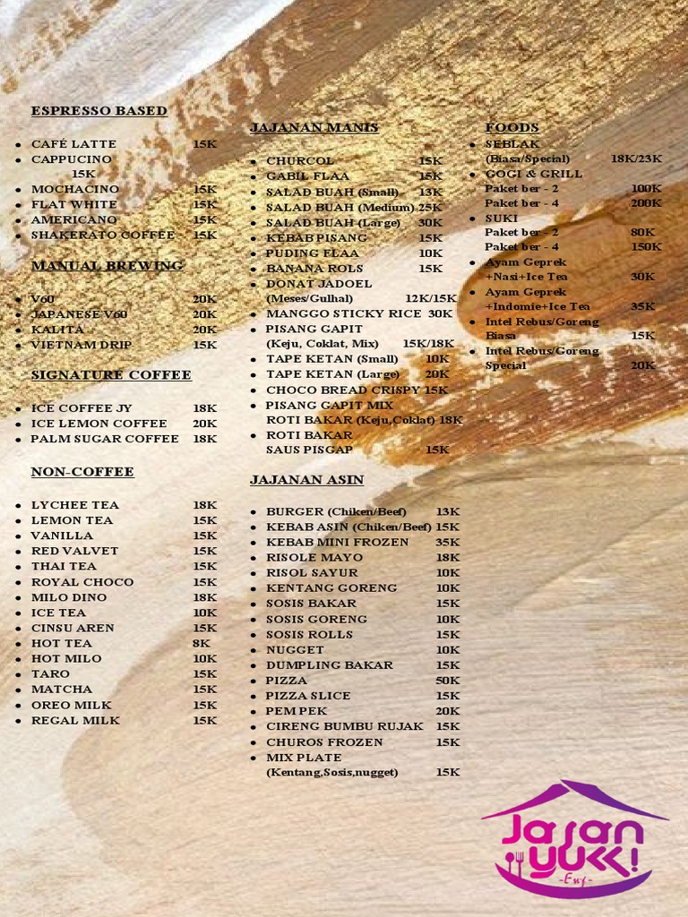 Menu Jajan Yuks | PDF