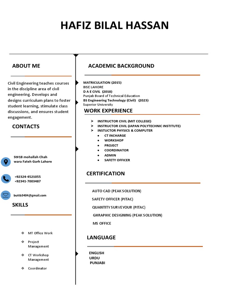 Civil Engineering & Instruction Expertise | PDF | Computers