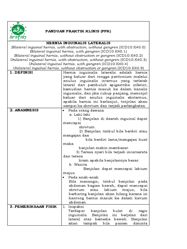 PPK Hernia | PDF