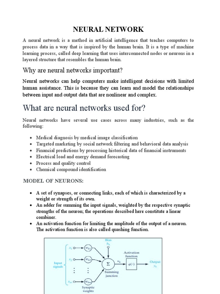 Neural Network | PDF
