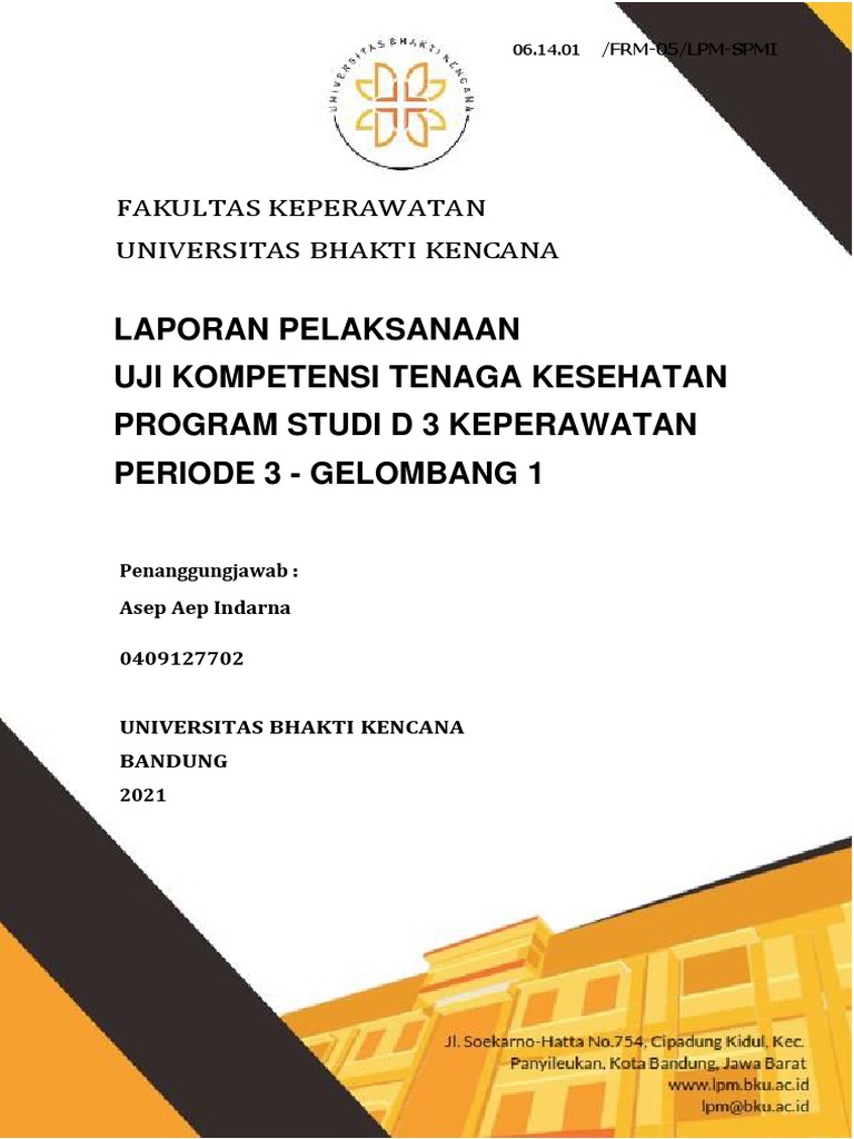 Laporan Ukom D3 Keperawatan Tahun 2022 | PDF