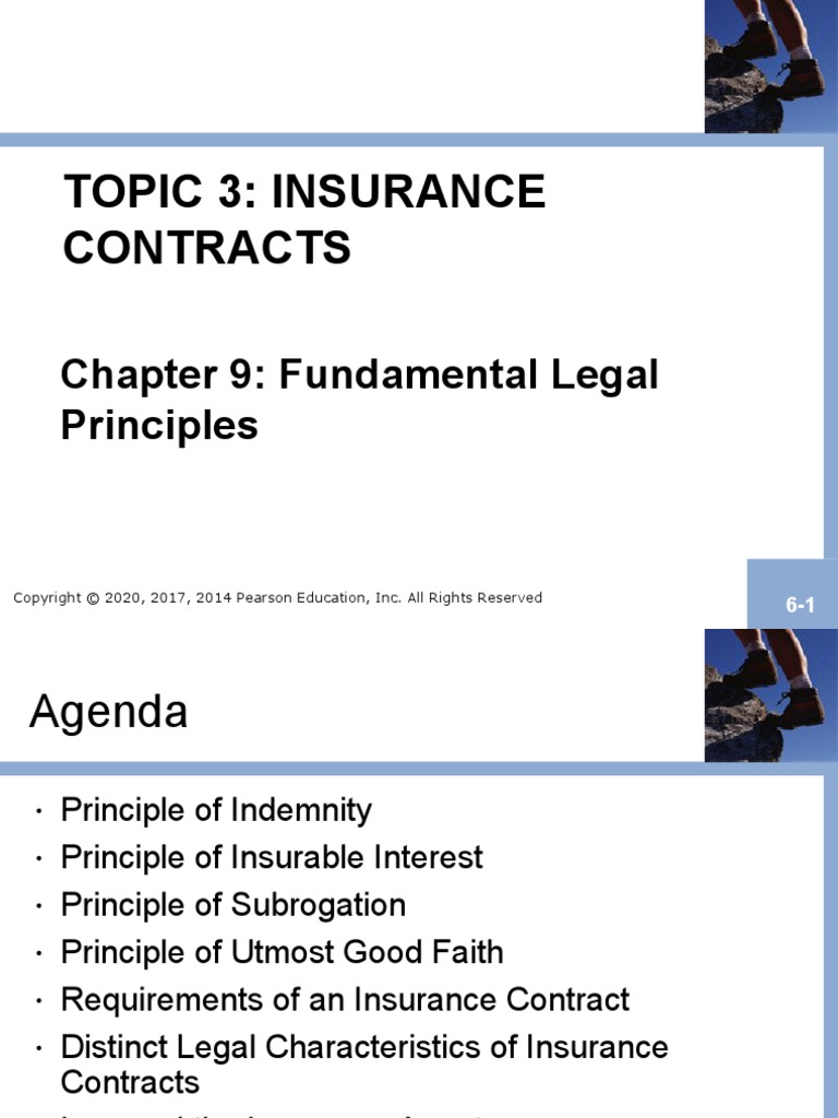 Topic 3 Chapter 9 Fundamental Legal Principles | PDF | Insurance ...