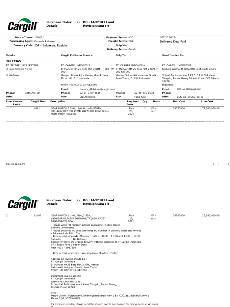 0019 - PT Cargill Cocoa | PDF