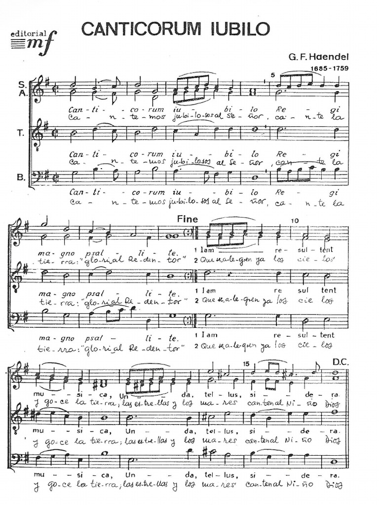 Canticorum Iubilo | PDF