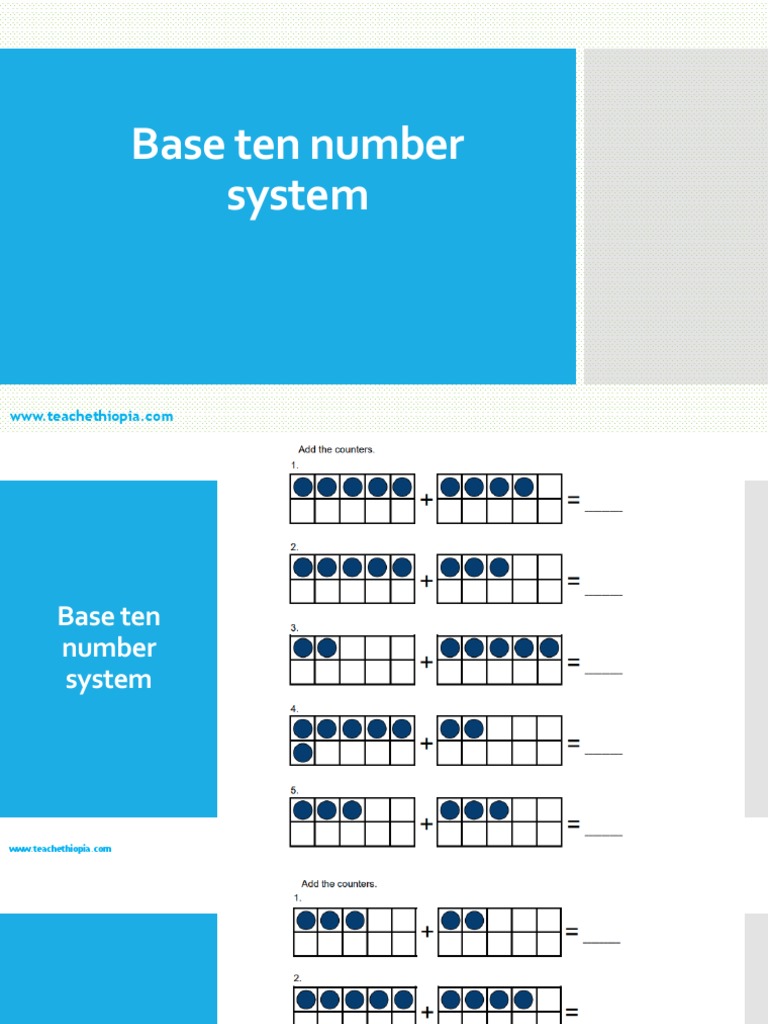 Base Ten Number System | PDF