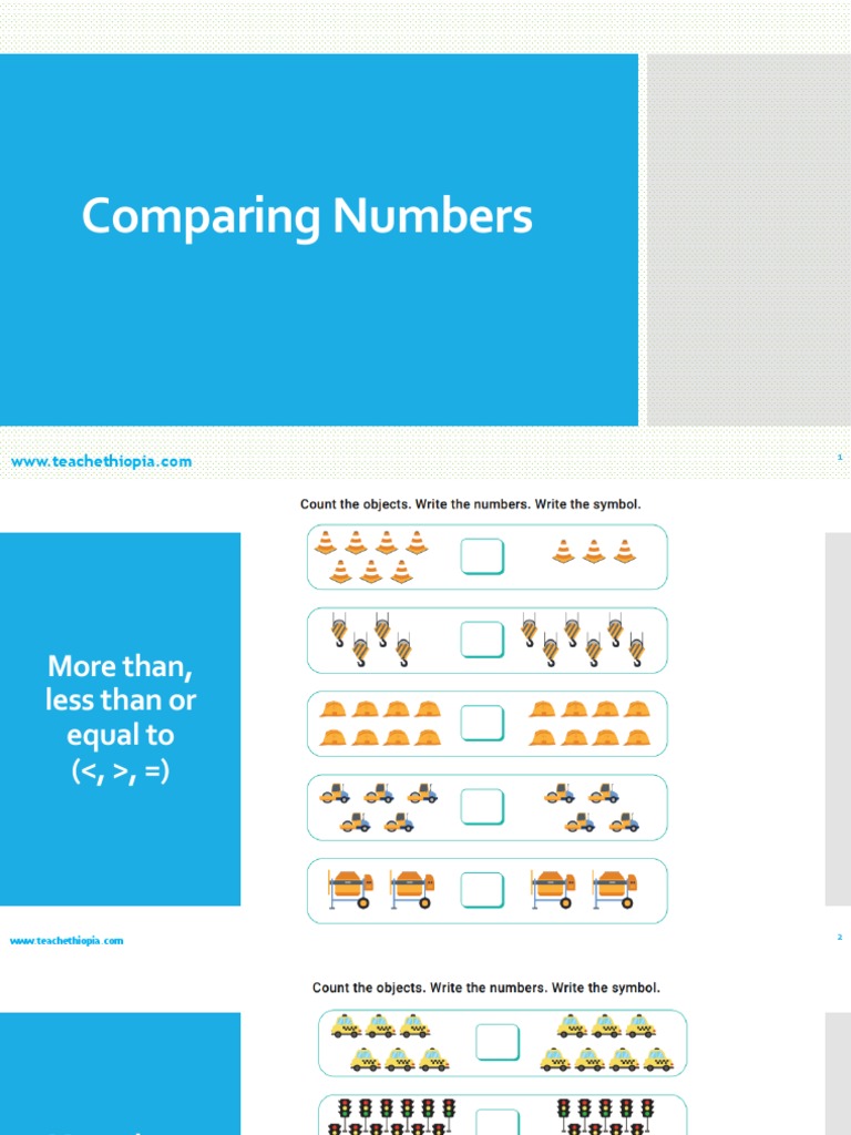 Comparing Numbers | PDF