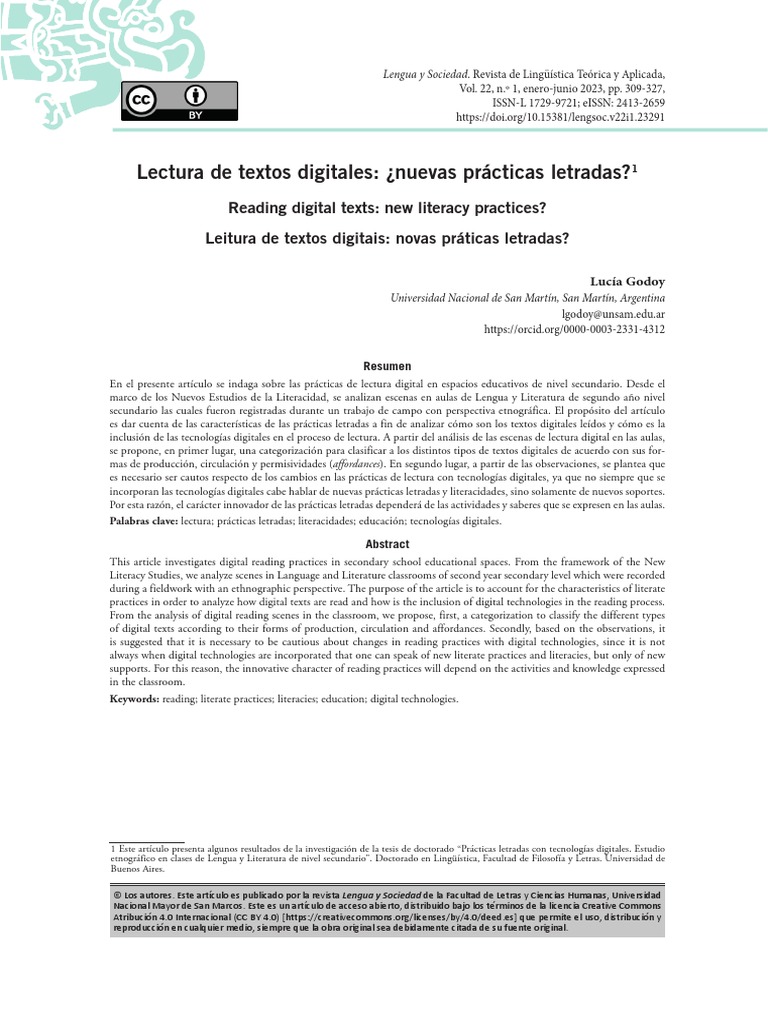 Lectura de Textos Digitales Nuevas Pract | PDF | Internet | Enseñando