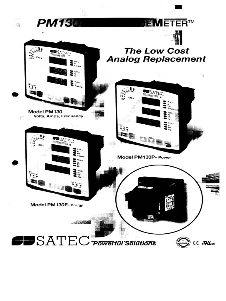 Satec PM130E | PDF