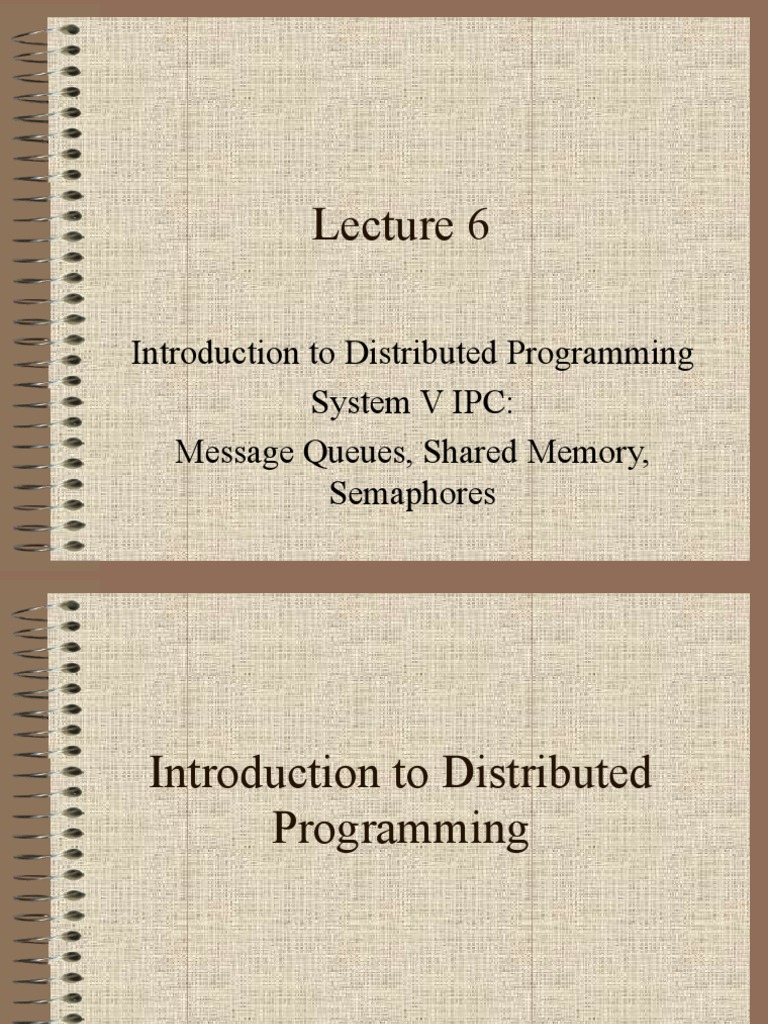 Lecture | PDF | Distributed Computing | Pointer (Computer Programming)