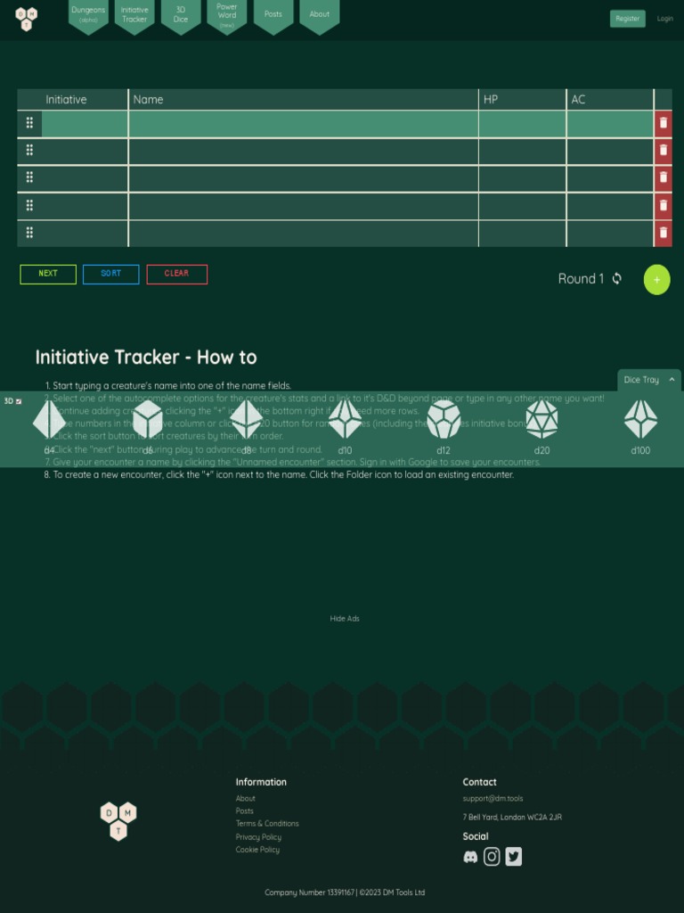 Initiative Tracker - DM Tools | PDF | Software | Role Playing Games