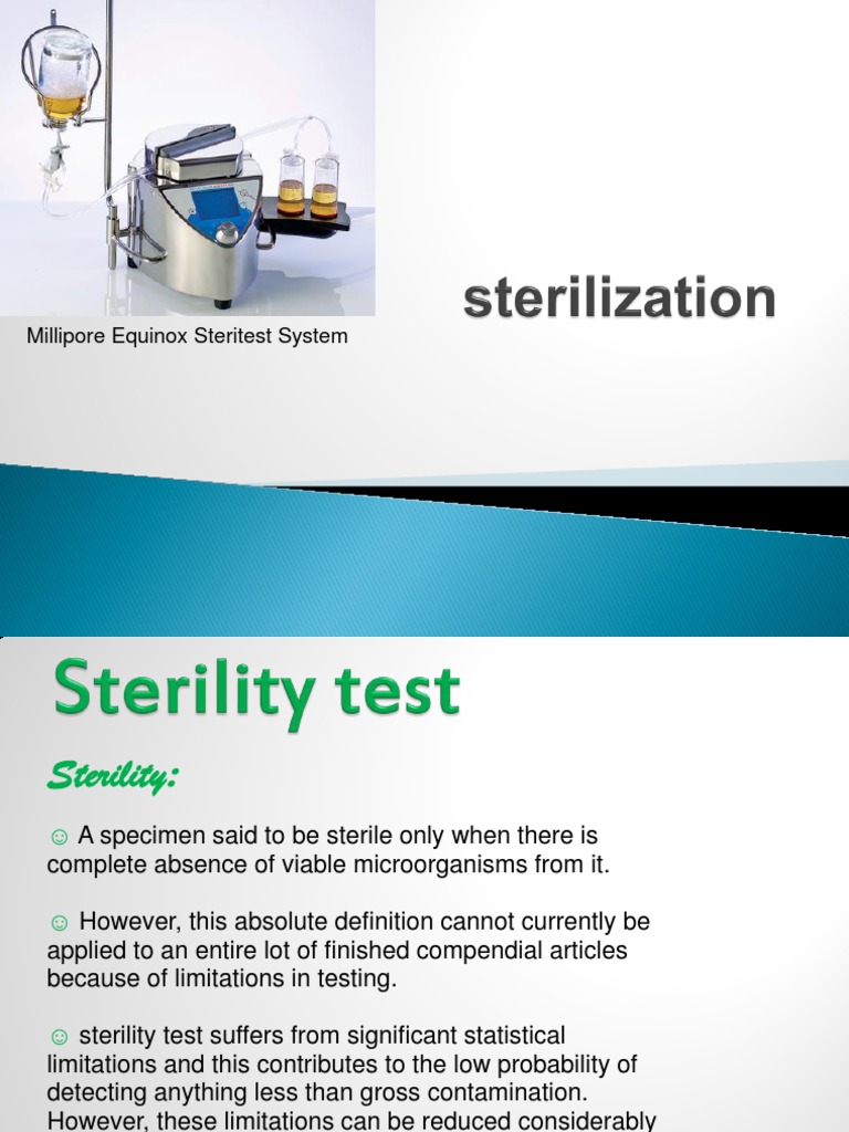 Millipore Steritest System Overview | PDF