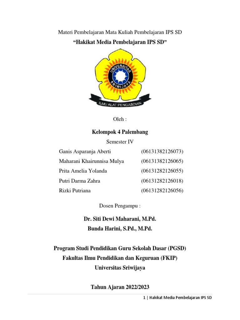 K4 - Hakikat Media Pembelajaran IPS SD | PDF