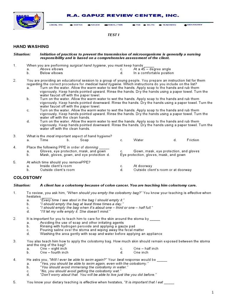 NLE Reviewer Q and A | PDF | Intravenous Therapy | Hand Washing
