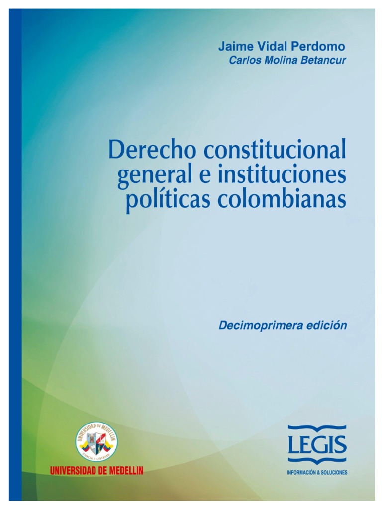 Libro Derecho Constitucional General - Jaime Vidal Perdomo | PDF