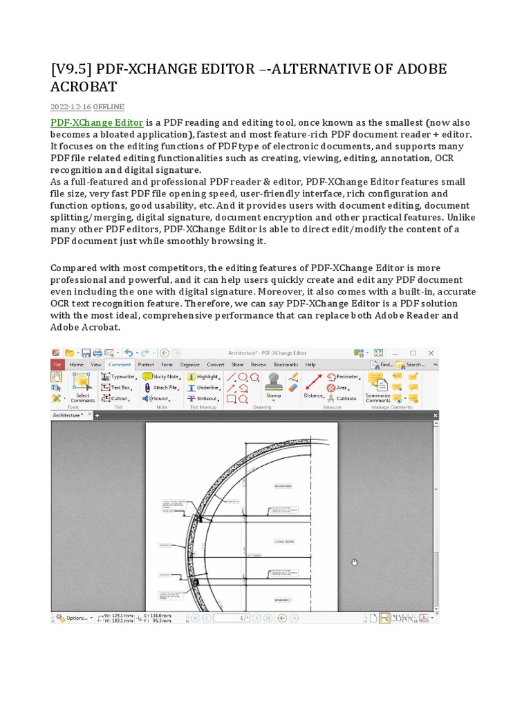 PDF-xchange Editor (v9.5) - Alternative of Adobe | PDF