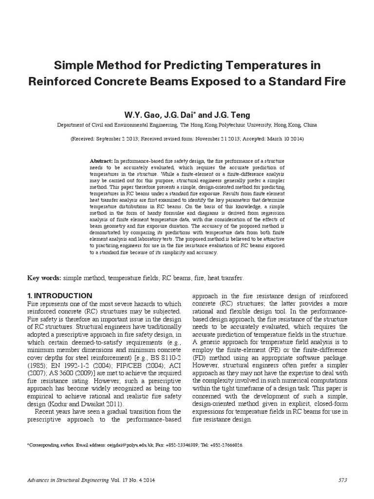 2014 Simple Method For Predicting Temperatures in | PDF
