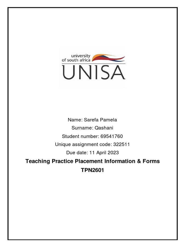 TPN Assignment 01 2023 | PDF | Learning | Educational Assessment TPN Assignment 01 2023 | PDF | Learning | Educational Assessment