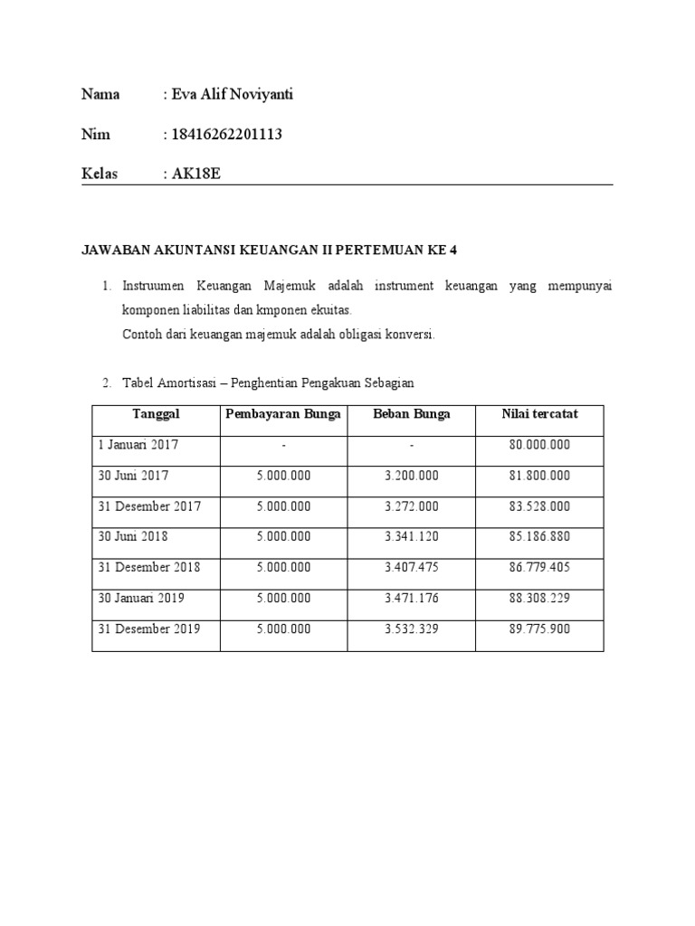 AKM 4 - Eva Alif Noviyanti AK18E | PDF