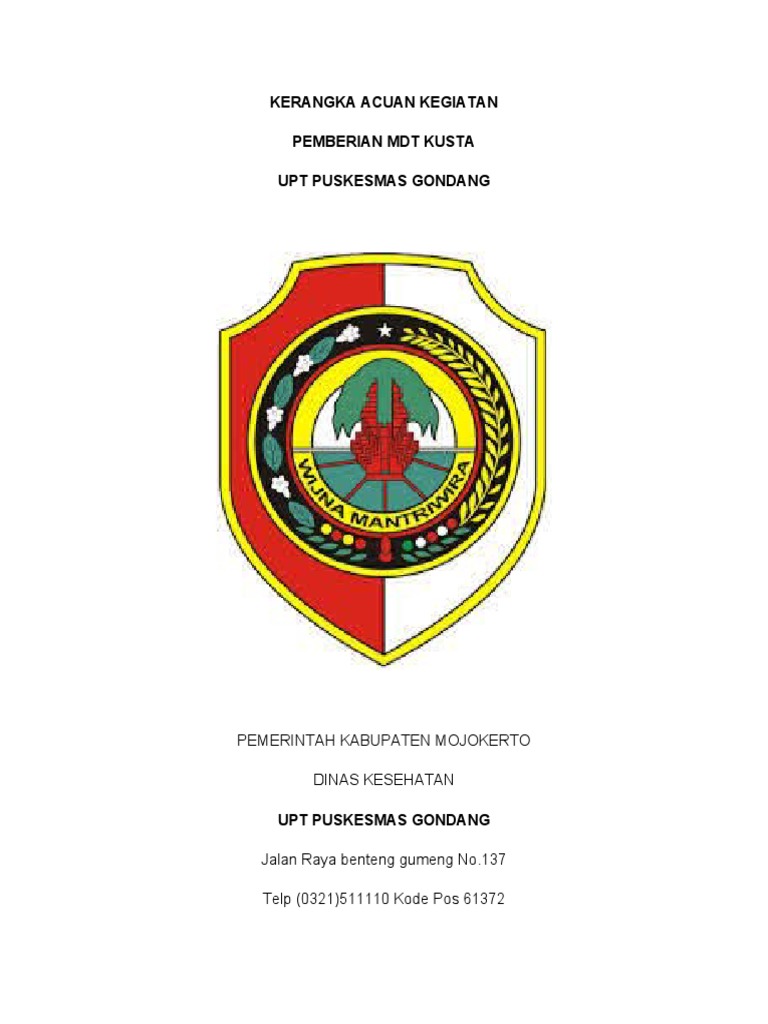 Kerangka Acuan Kegiatan Pemberian MDT Kusta | PDF Kerangka Acuan Kegiatan Pemberian MDT Kusta | PDF