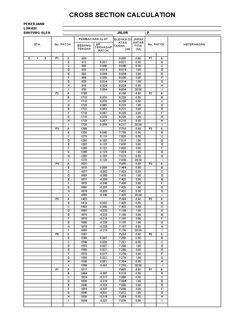 Cross Section Calculation 1 Pdf