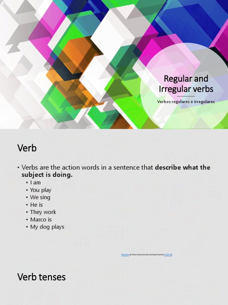 Regular and Irregular Verbs | PDF