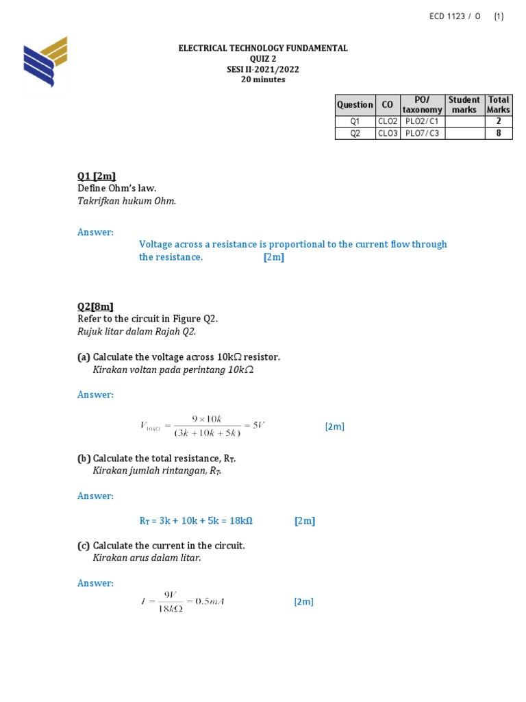 Kuiz 2 Ecd1123 Sesi Ii-2021-2022 (Skema) | PDF | Teaching Methods & Materials | Science ...