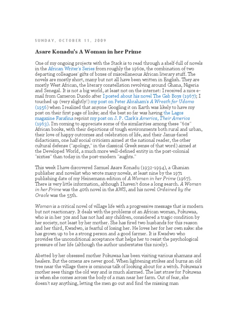 A Woman in Her Prime | PDF