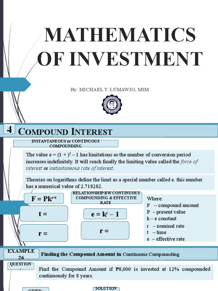 Math Day4 P | PDF | Compound Interest | Applied Mathematics
