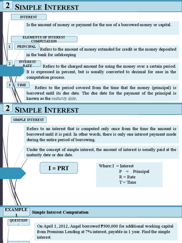 Math - Day 1 | PDF | Interest | Discounting