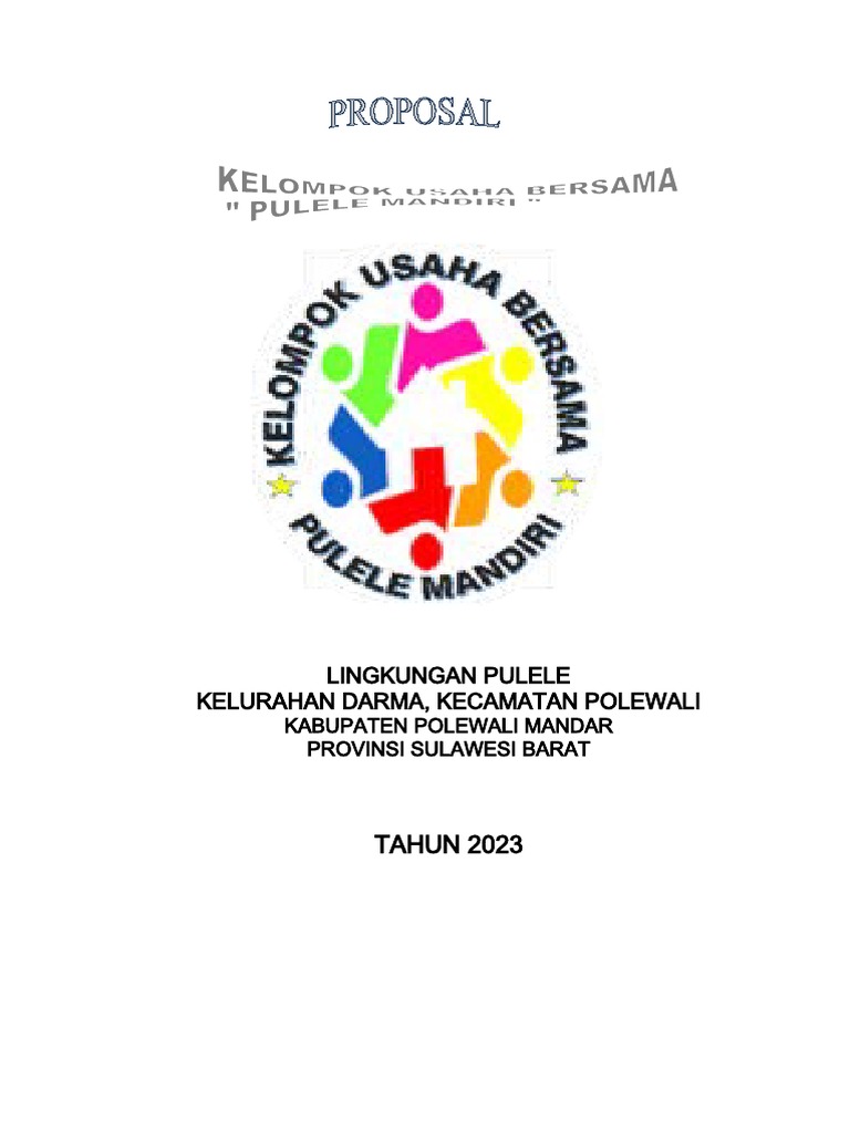 Proposal Kelompok Usaha Bersama | PDF