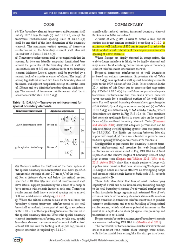 Extracted Pages From Extracted Pages From ACI 318M 19 Building Code ...