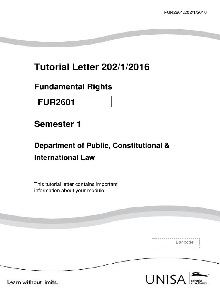 FUR2601 Exam Preparation Guide | PDF | Common Law | Affirmative Action