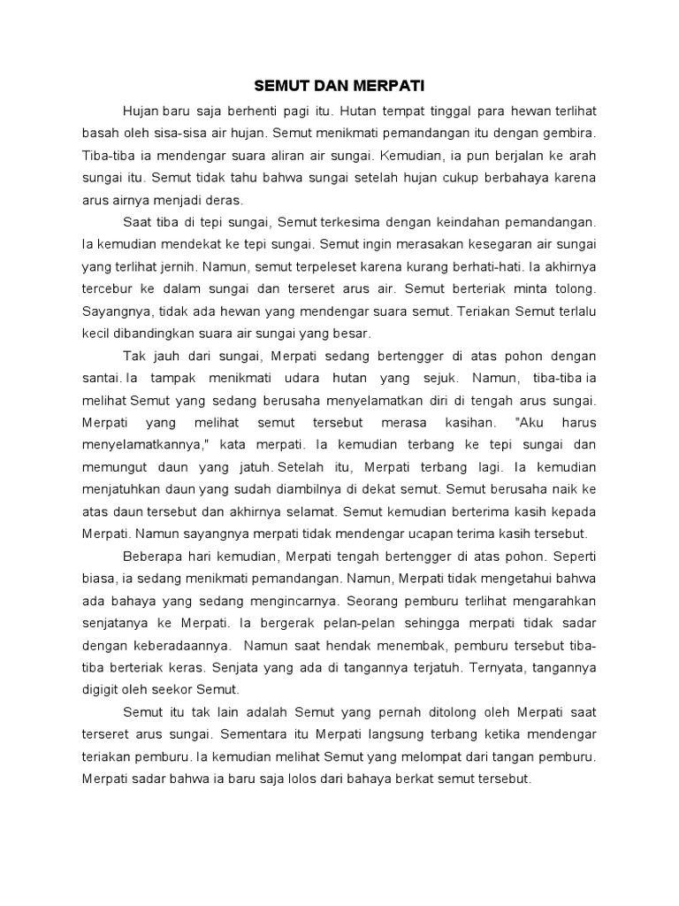 Semut Dan Merpati | PDF | Puisi