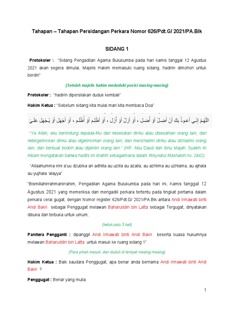 Dialog Cerai Gugat | PDF | Politik | Hukum