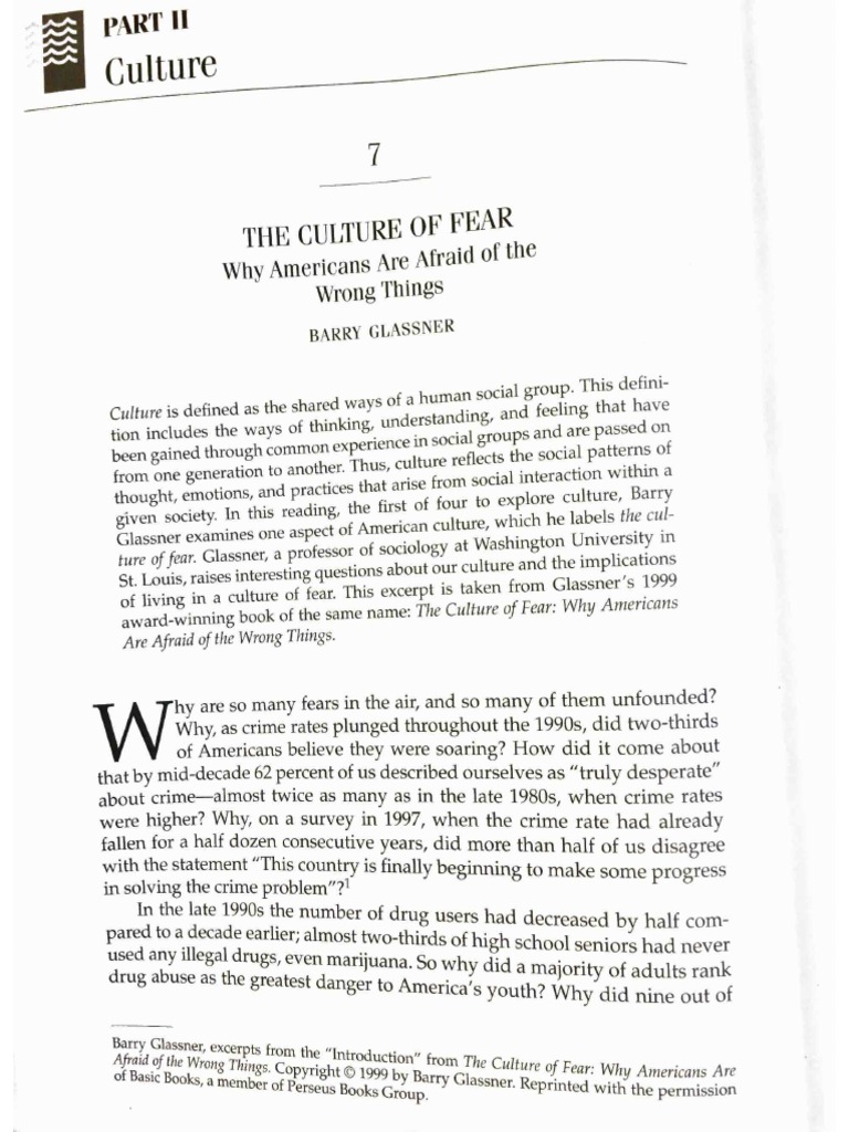 Culture of Fear | PDF