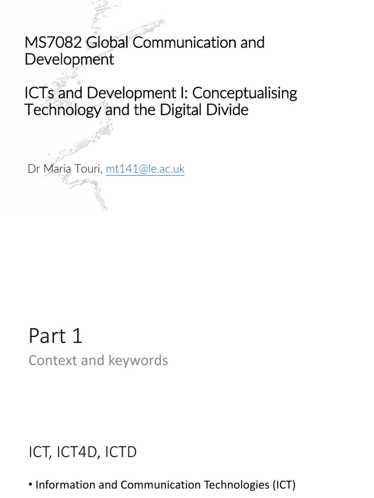 Lecture 5 - ICTs1 - 2023 | PDF