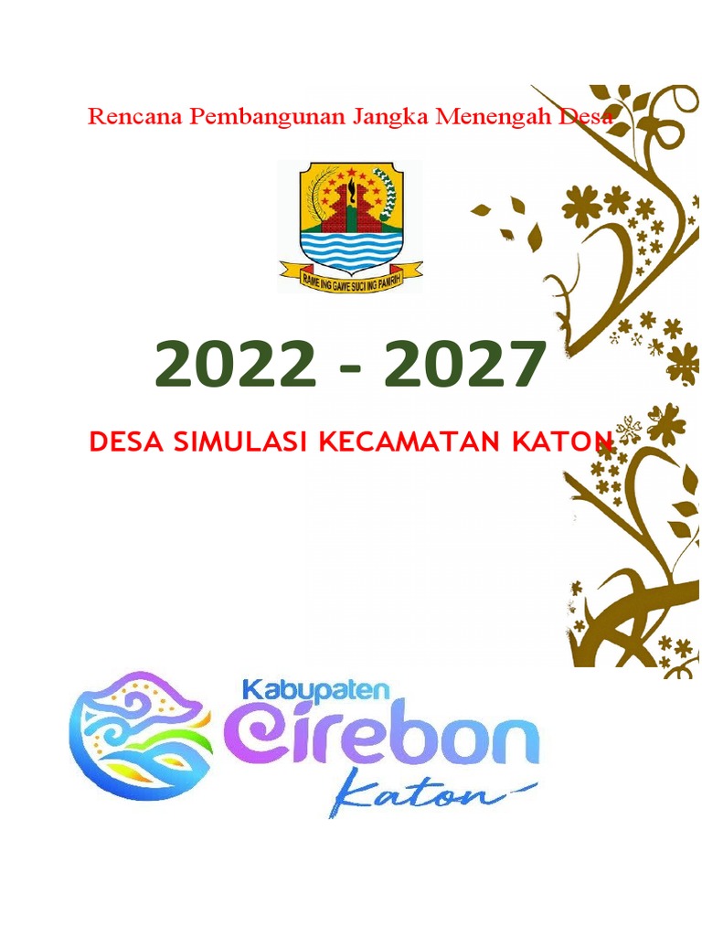 Cover Dokumen Rpjmdes 2022 | PDF